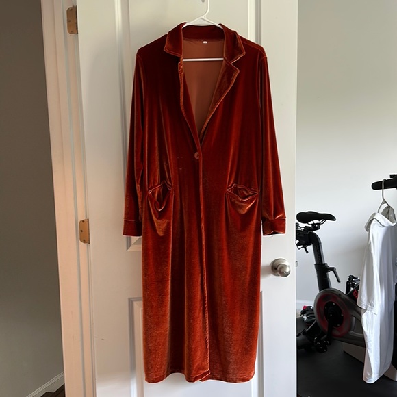 Jackets & Coats | Copper Colored Duster Coat Lightweight Boho Cowgirl ...